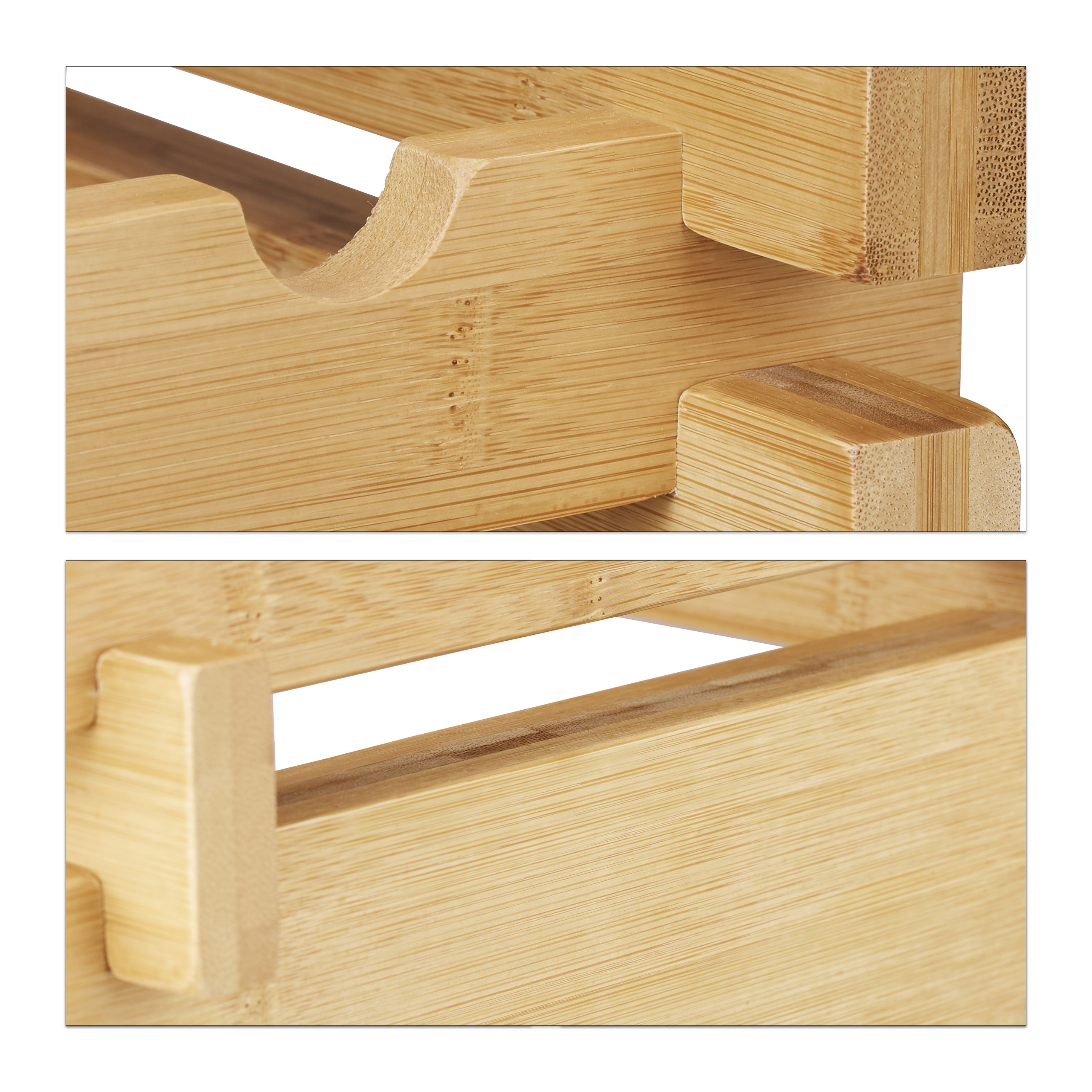 Stacking wine rack Freestanding Bottle Storage Extendable 6 Bottles ...